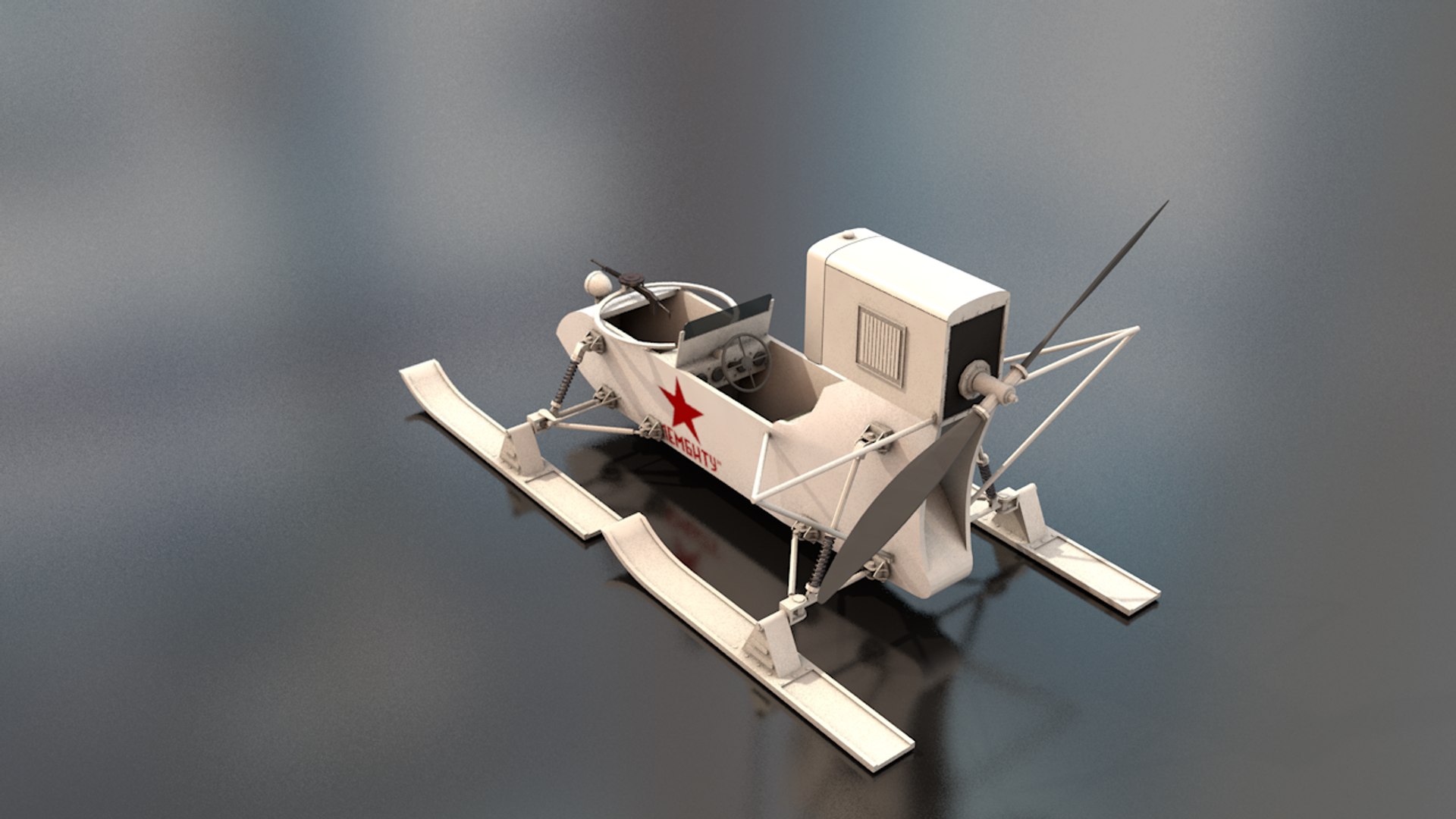 3D Soviet Aerosan Rf8 Military - TurboSquid 1444844