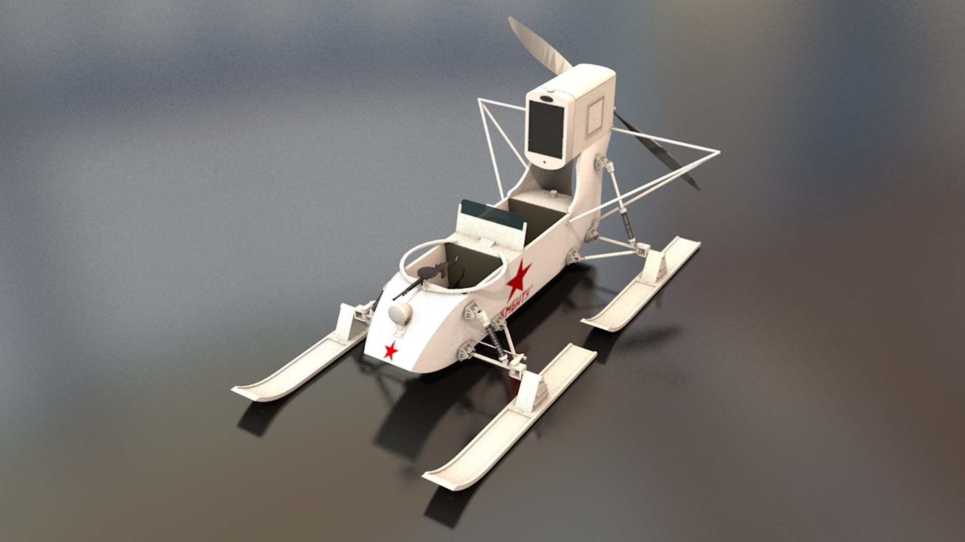 3D Soviet Aerosan Rf8 Military - TurboSquid 1444844