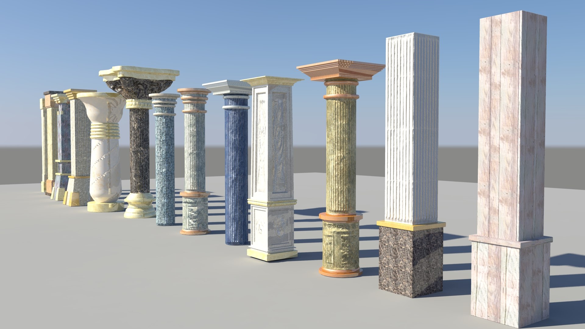 3d Model Pillar Pack