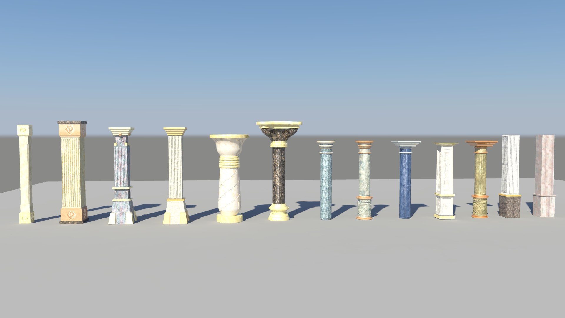 3d Model Pillar Pack