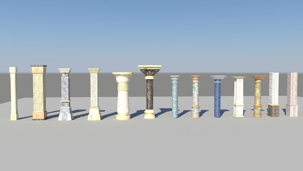 3d model pillar pack