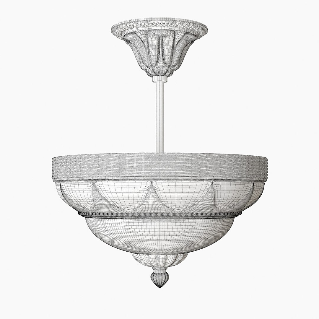 3d model chandelier eglo marbella 85856