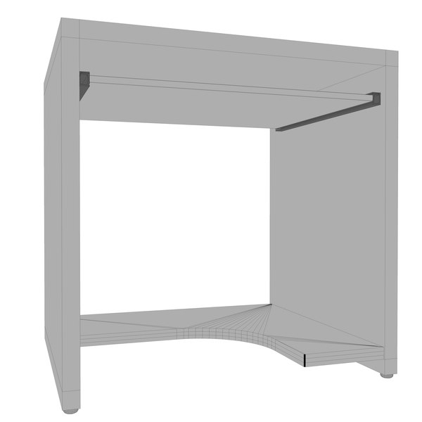 computer desk 3d model