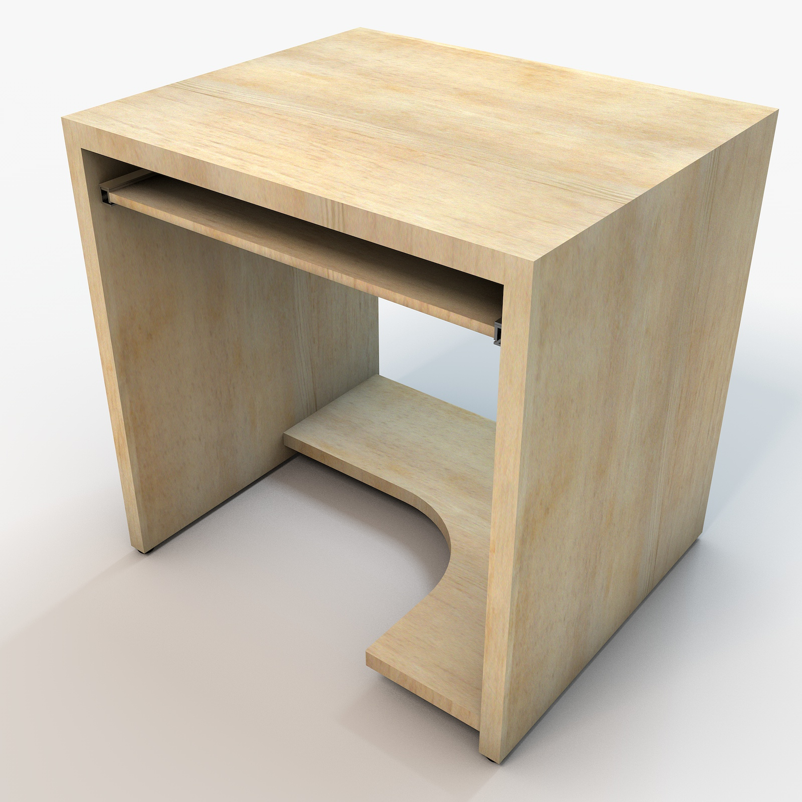 computer desk 3d model