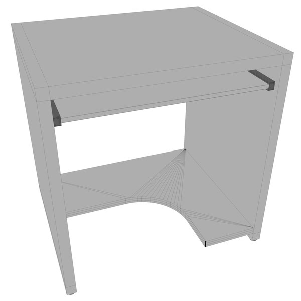 computer desk 3d model