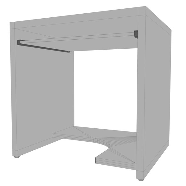 computer desk 3d model