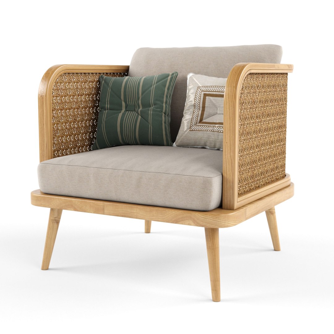 의자 야외 등나무 3D 모델 - TurboSquid 1763141