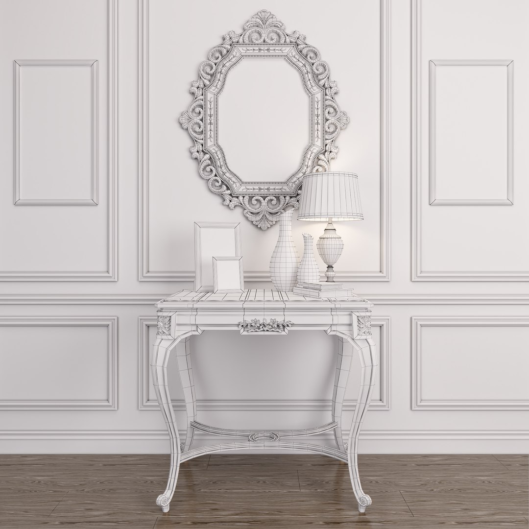 3D Model Antique French Onyx Table - TurboSquid 1188381