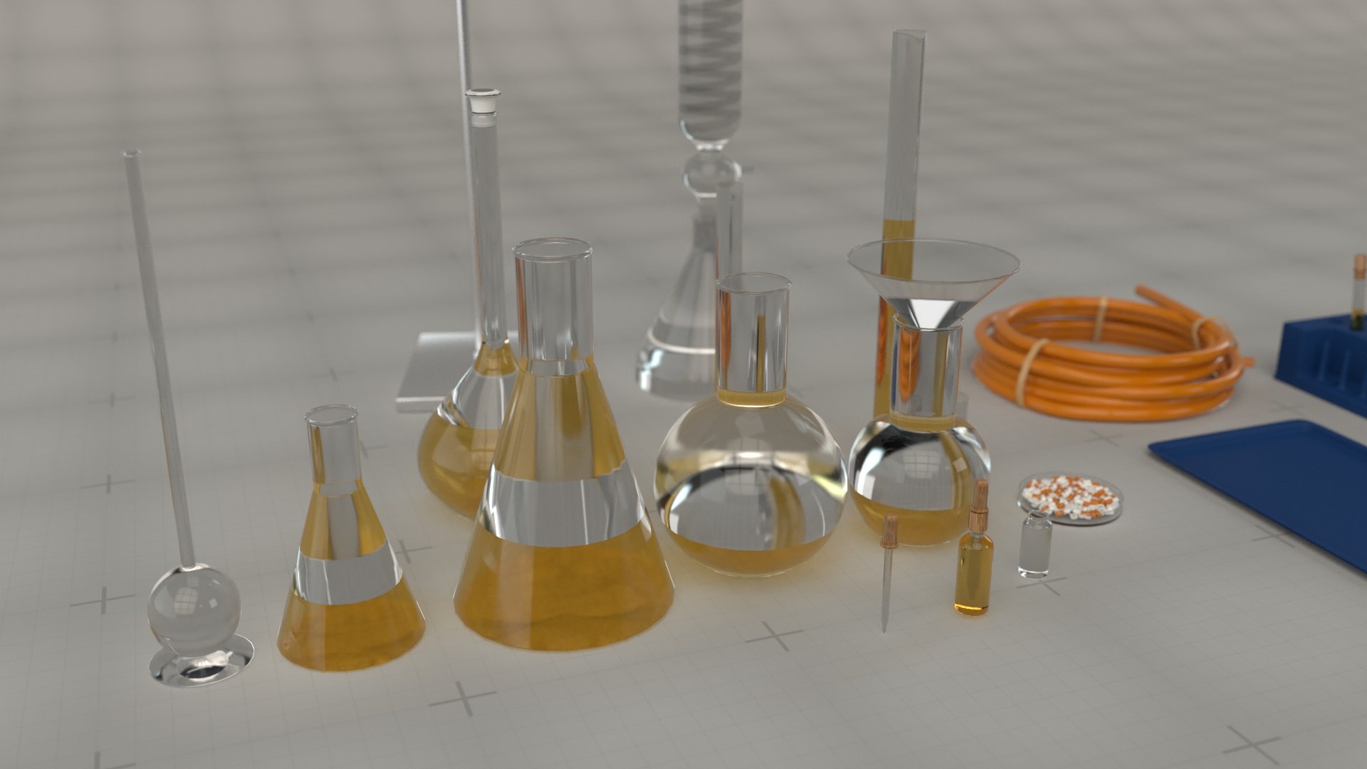 Chemistry Lab 3D Model - TurboSquid 1393387
