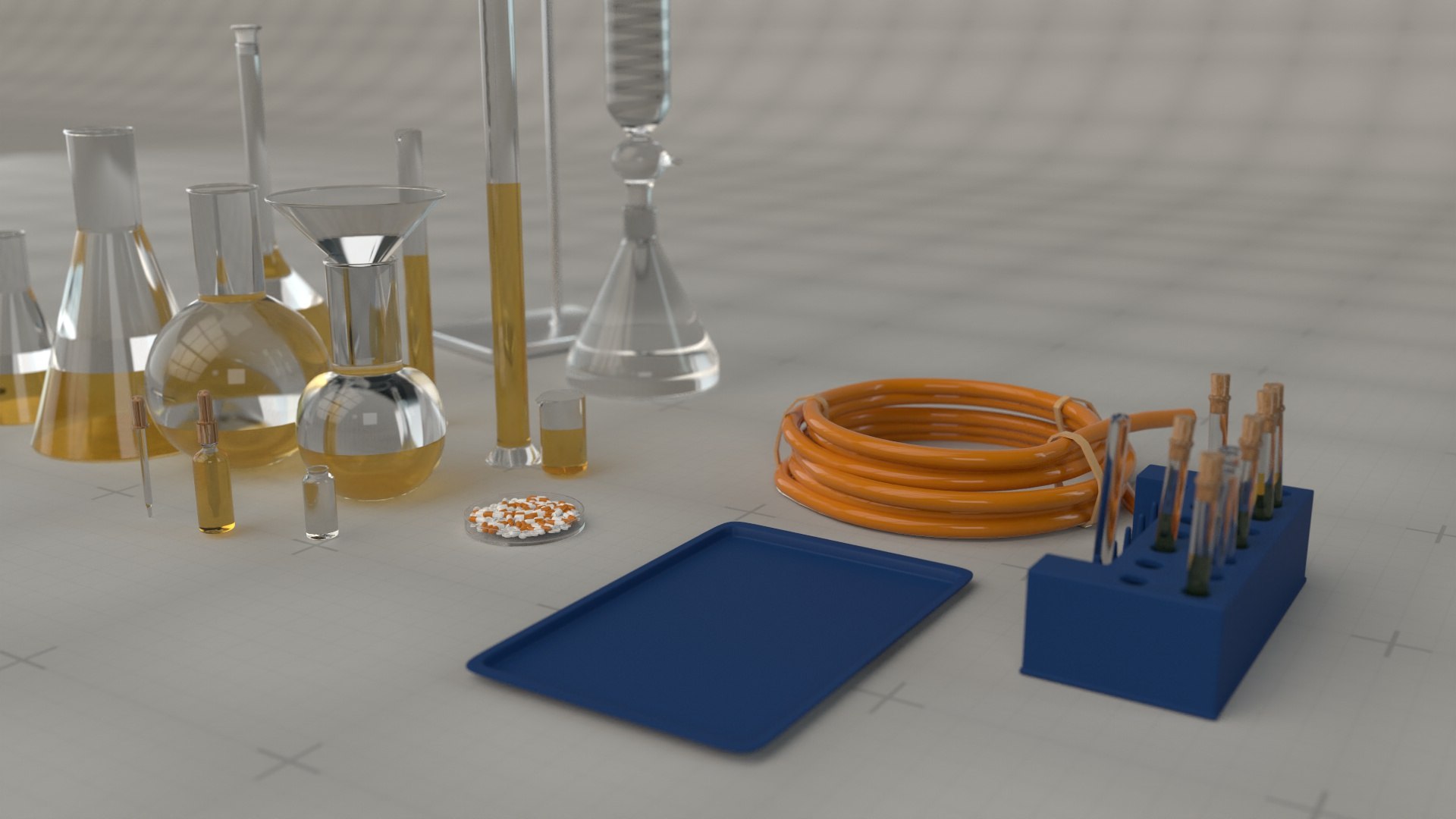 Chemistry Lab 3D Model - TurboSquid 1393387