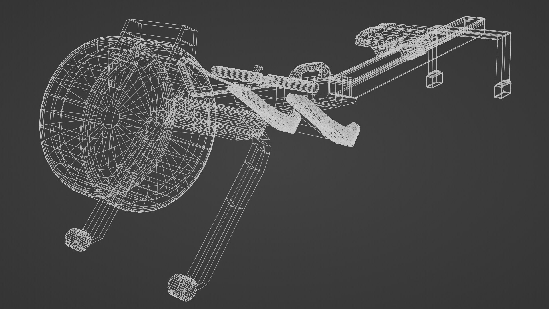 3D Gym Pack 3 Applaiances Treadmill Bench And Rowing Machine Model ...