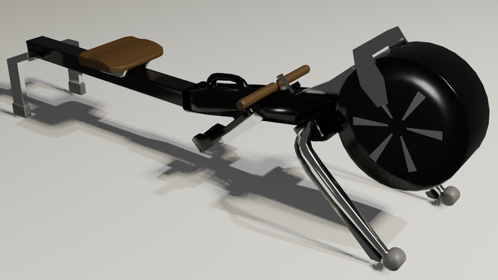 3D Gym Pack 3 Applaiances Treadmill Bench And Rowing Machine Model ...