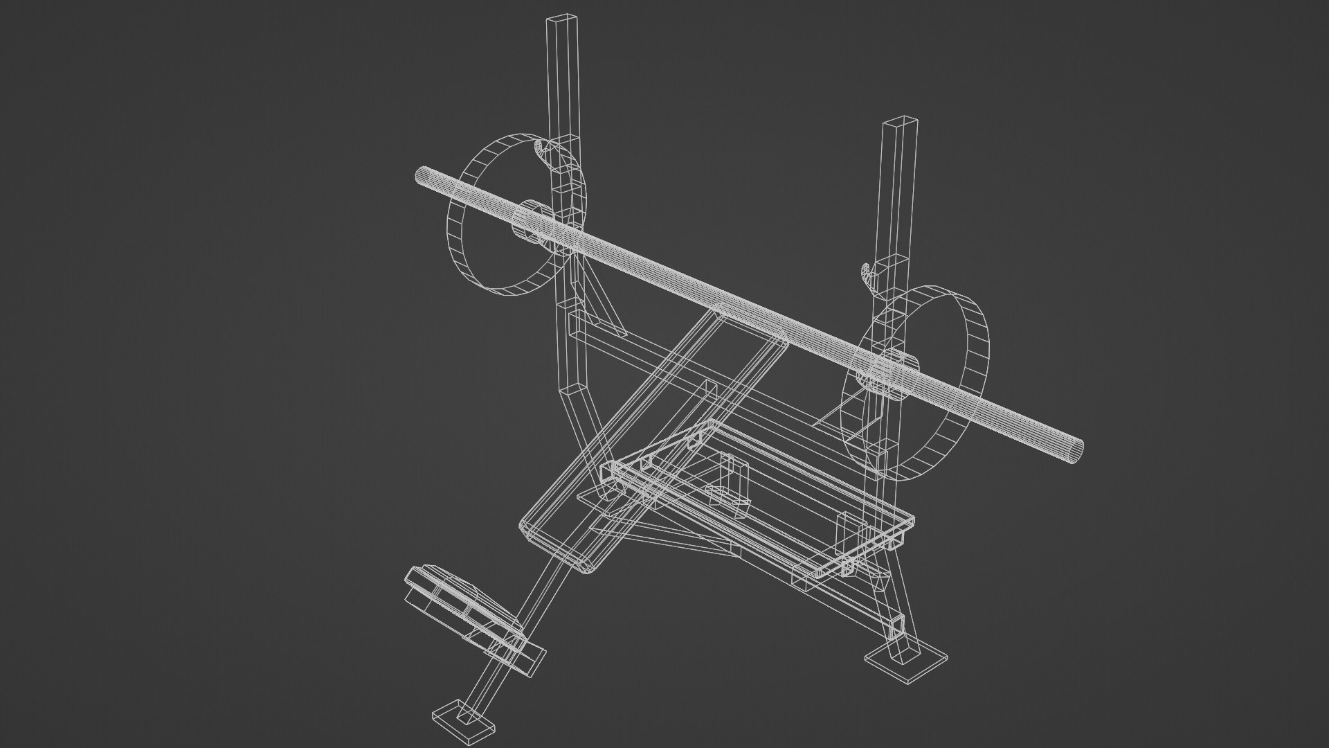 3D Gym Pack 3 Applaiances Treadmill Bench And Rowing Machine Model ...