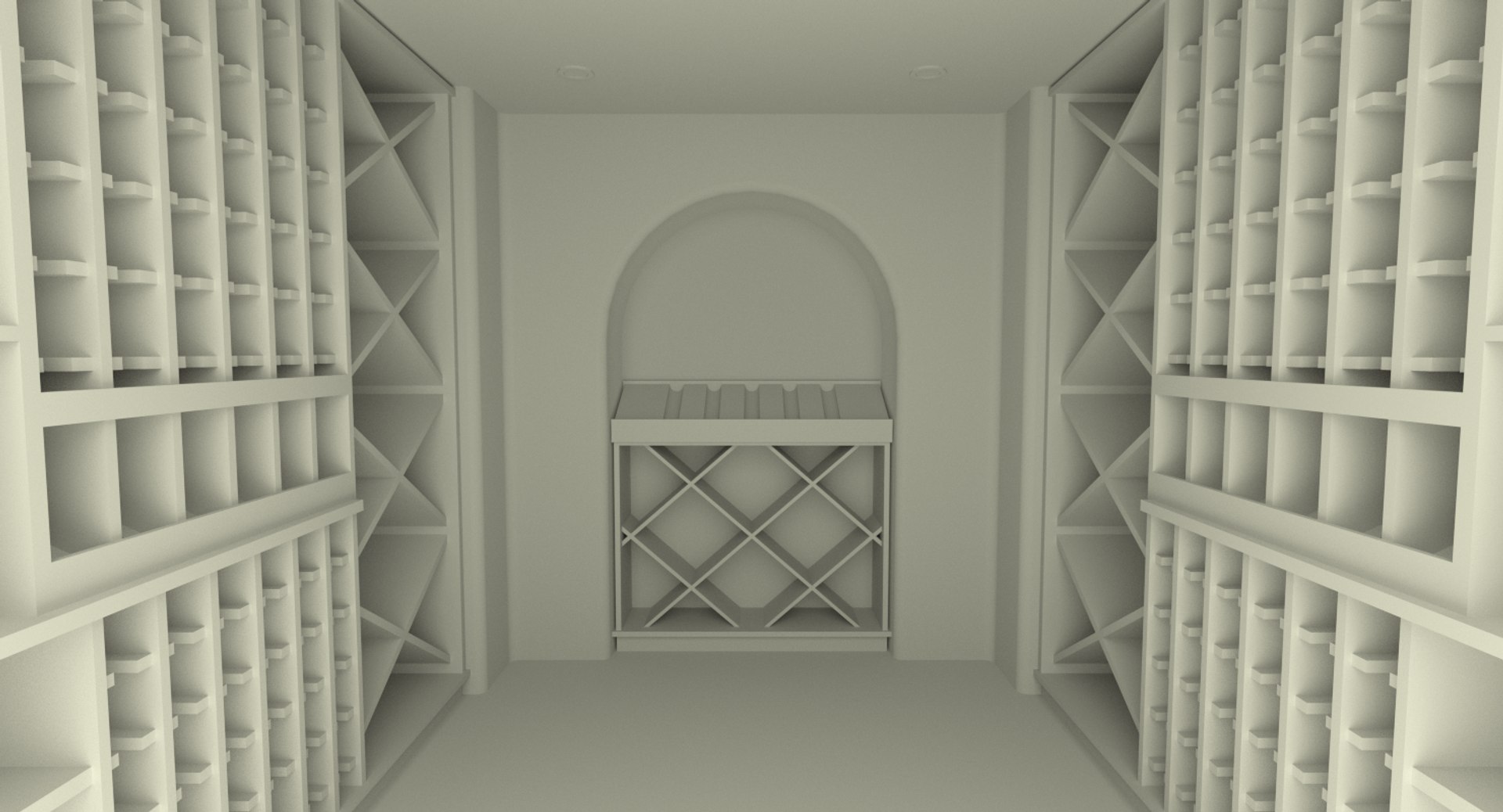 3d wine cellar model