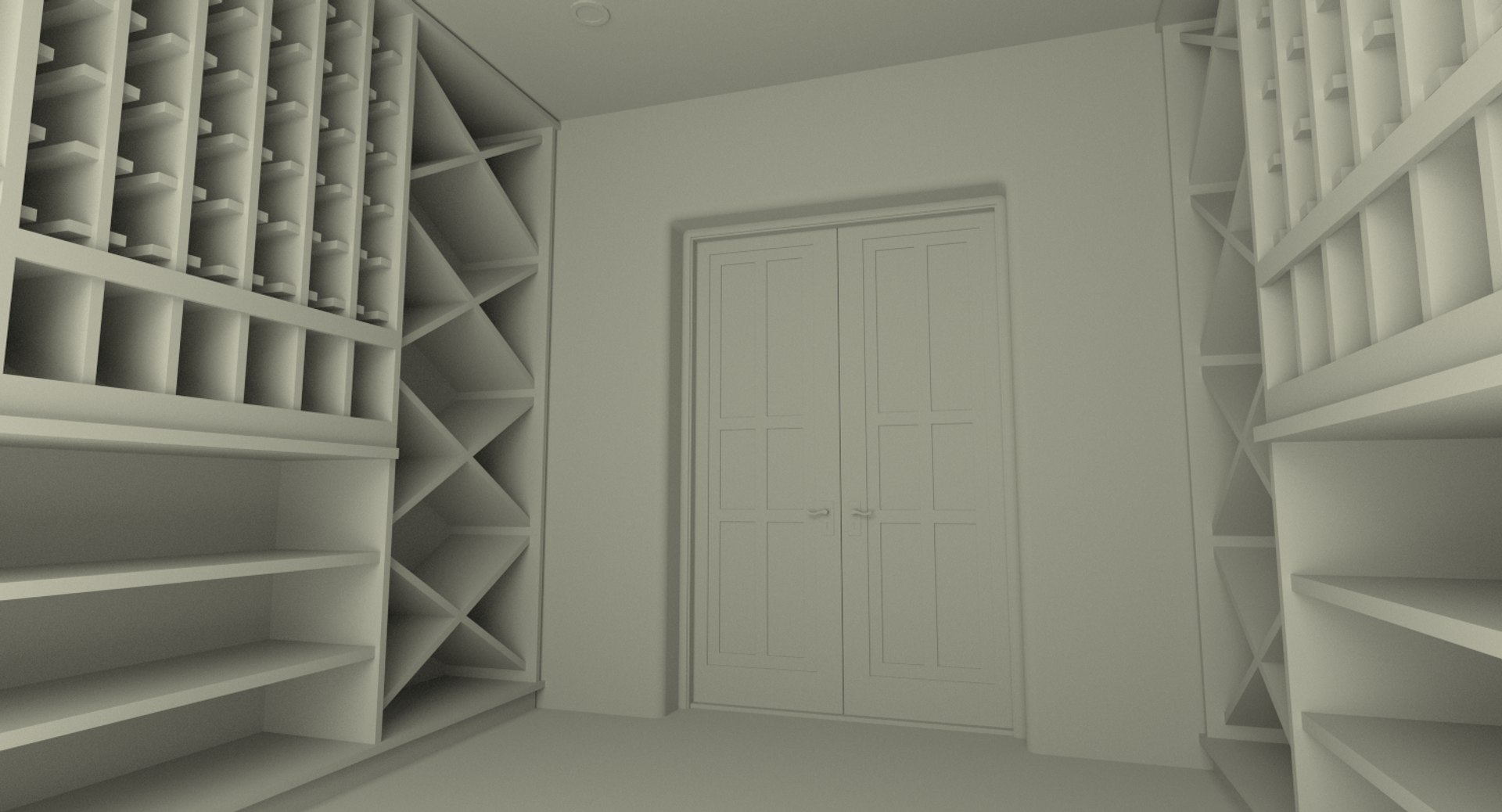 3d wine cellar model