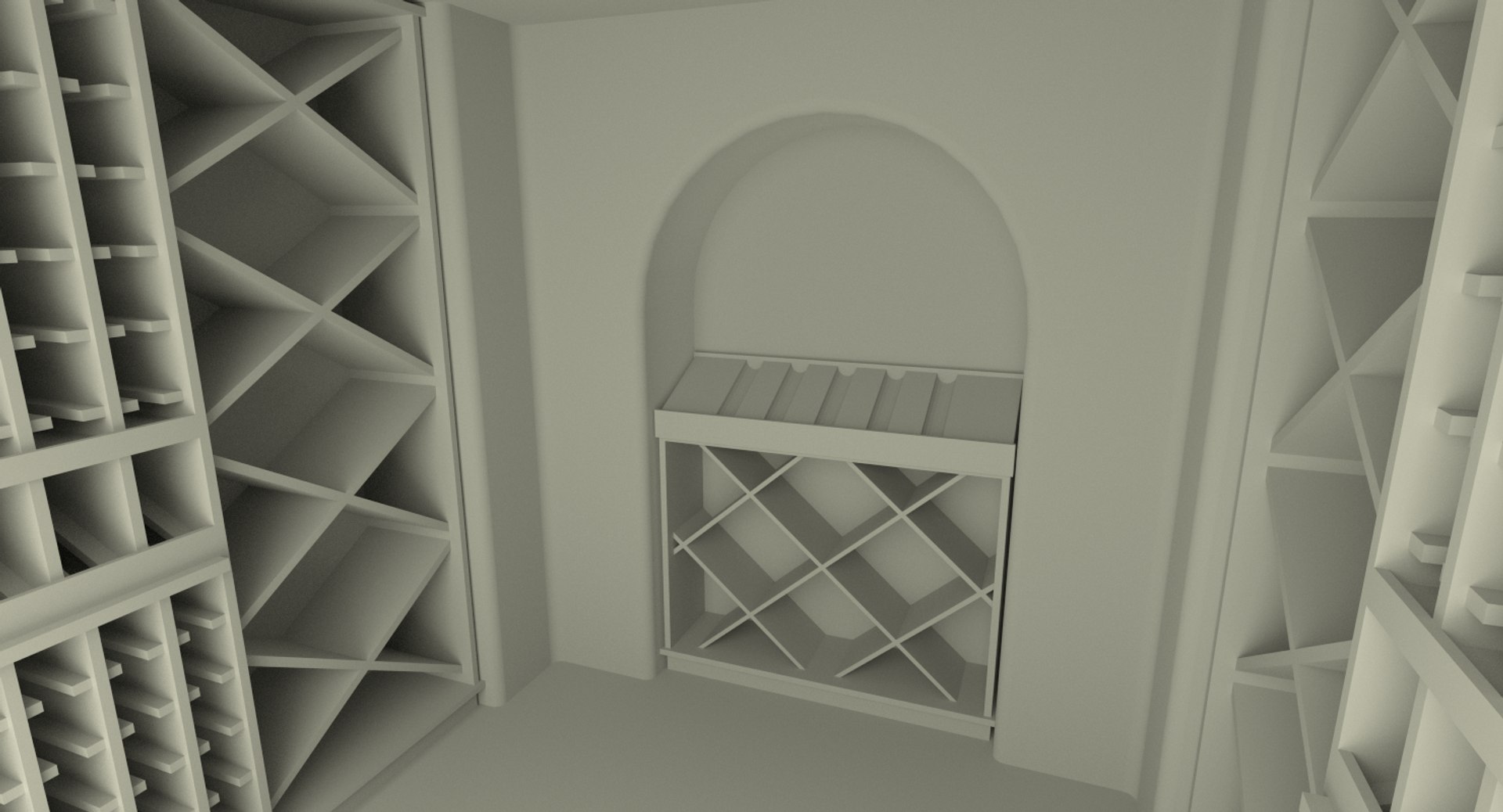 3d wine cellar model