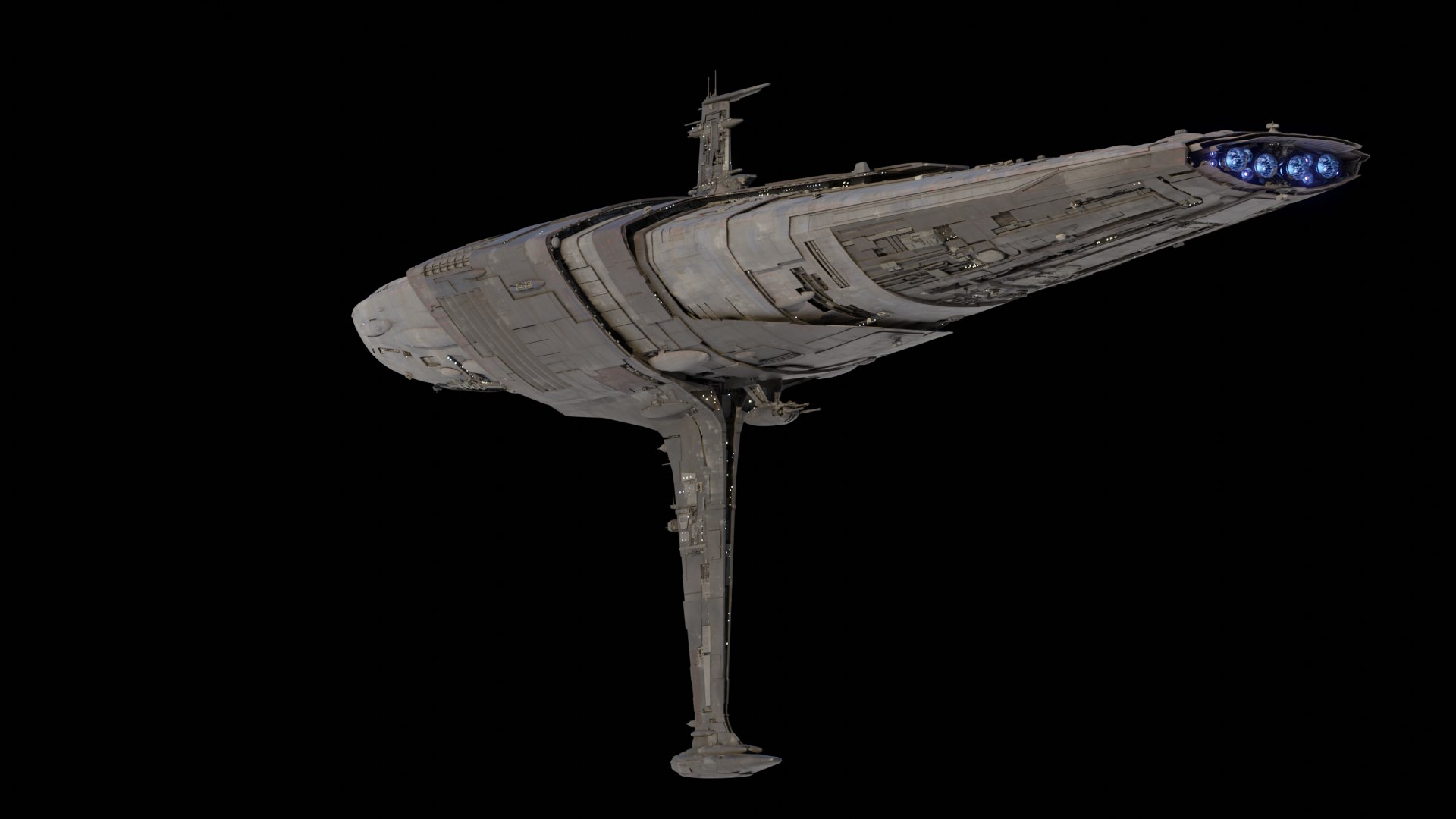 3D Model MC75 Star Cruiser - TurboSquid 2135351