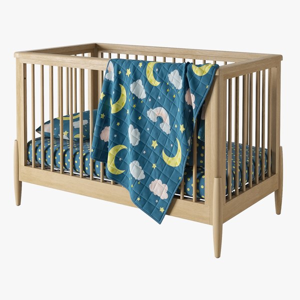 modelo 3d Cuna de bebé Crate and Barrel Bodie - TurboSquid 2194406