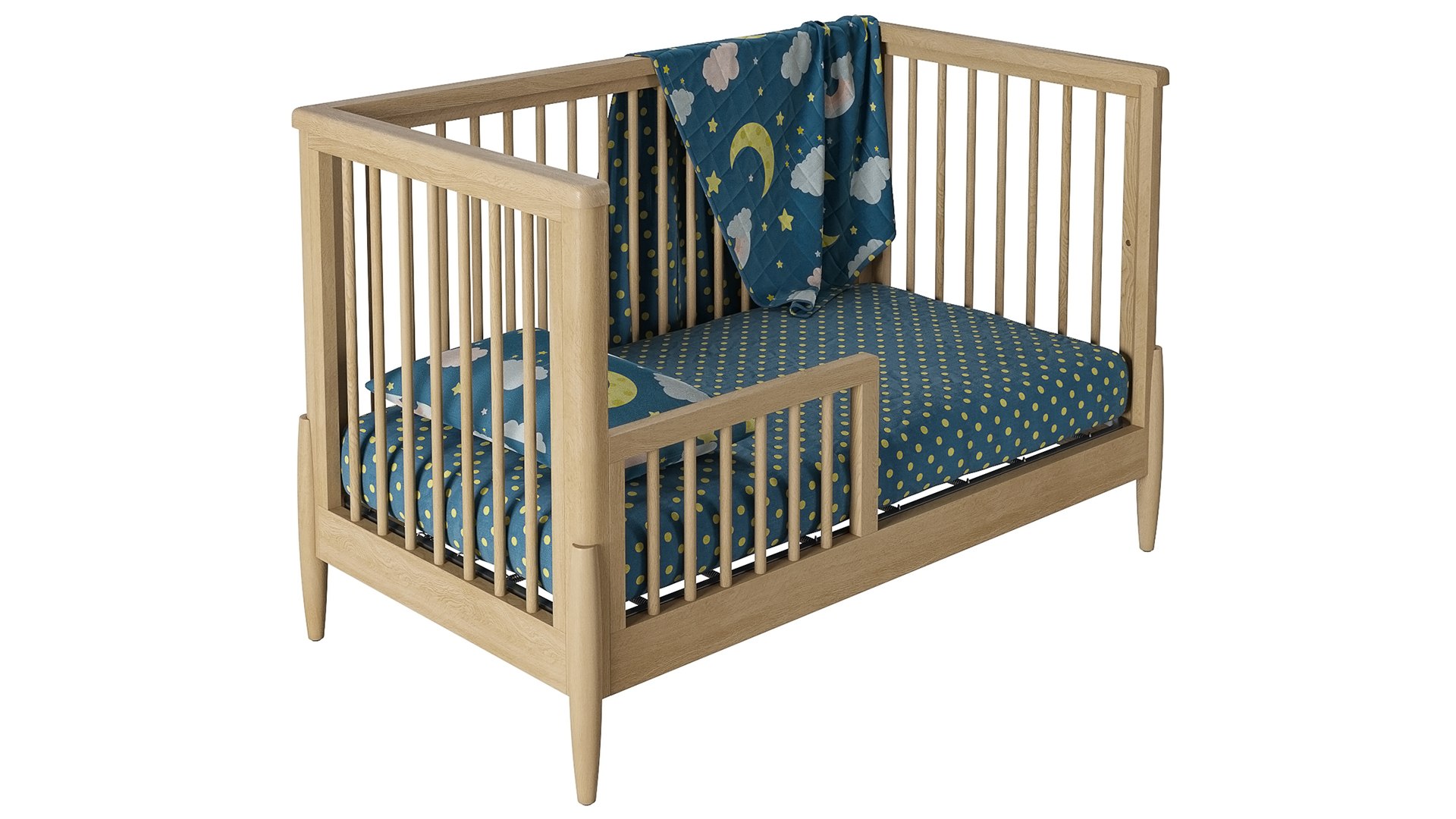 Crate And Barrel Bodie Baby Crib 3D Model - TurboSquid 2194406