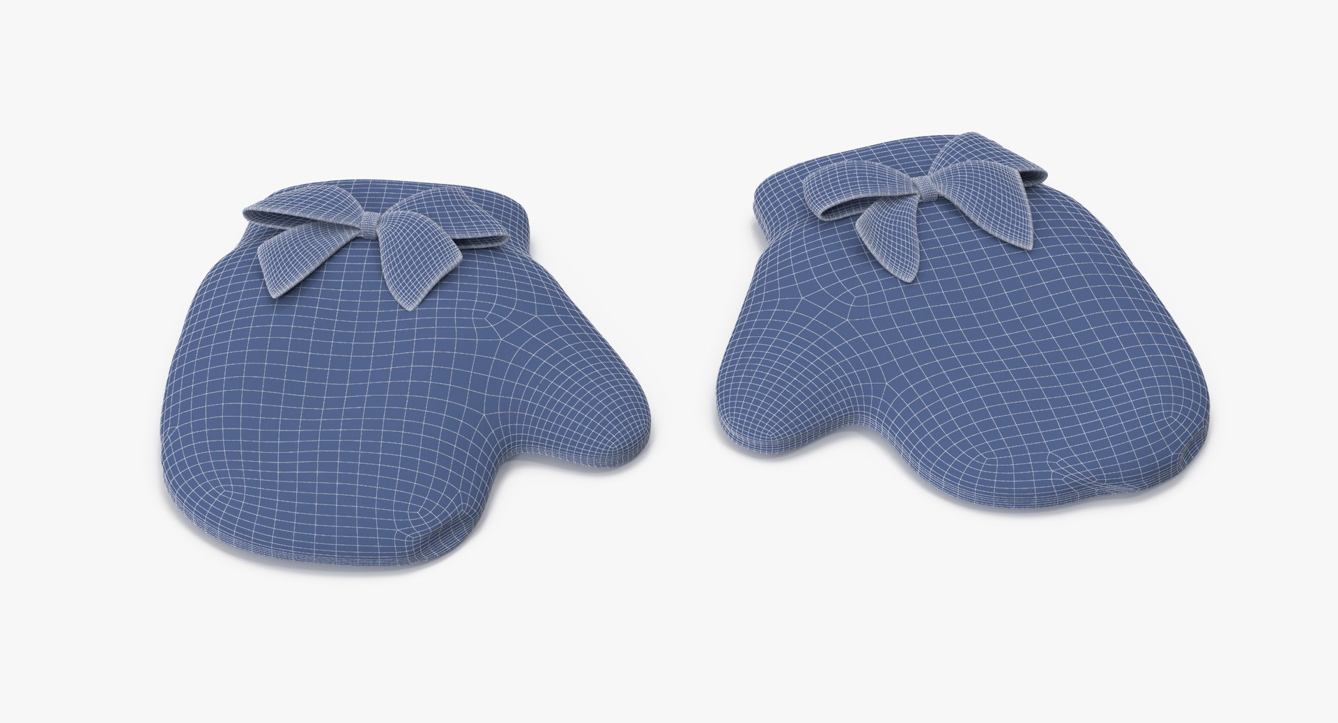 newborn mittens 03 pink 3d model