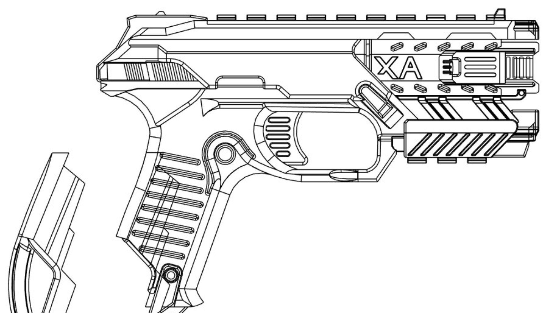 Free 3D Model Laser Pistol - TurboSquid 2339038