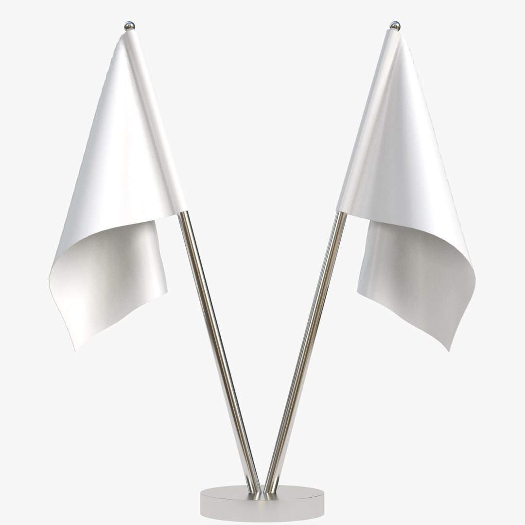 3D Model Table Flags Stand - TurboSquid 1502733