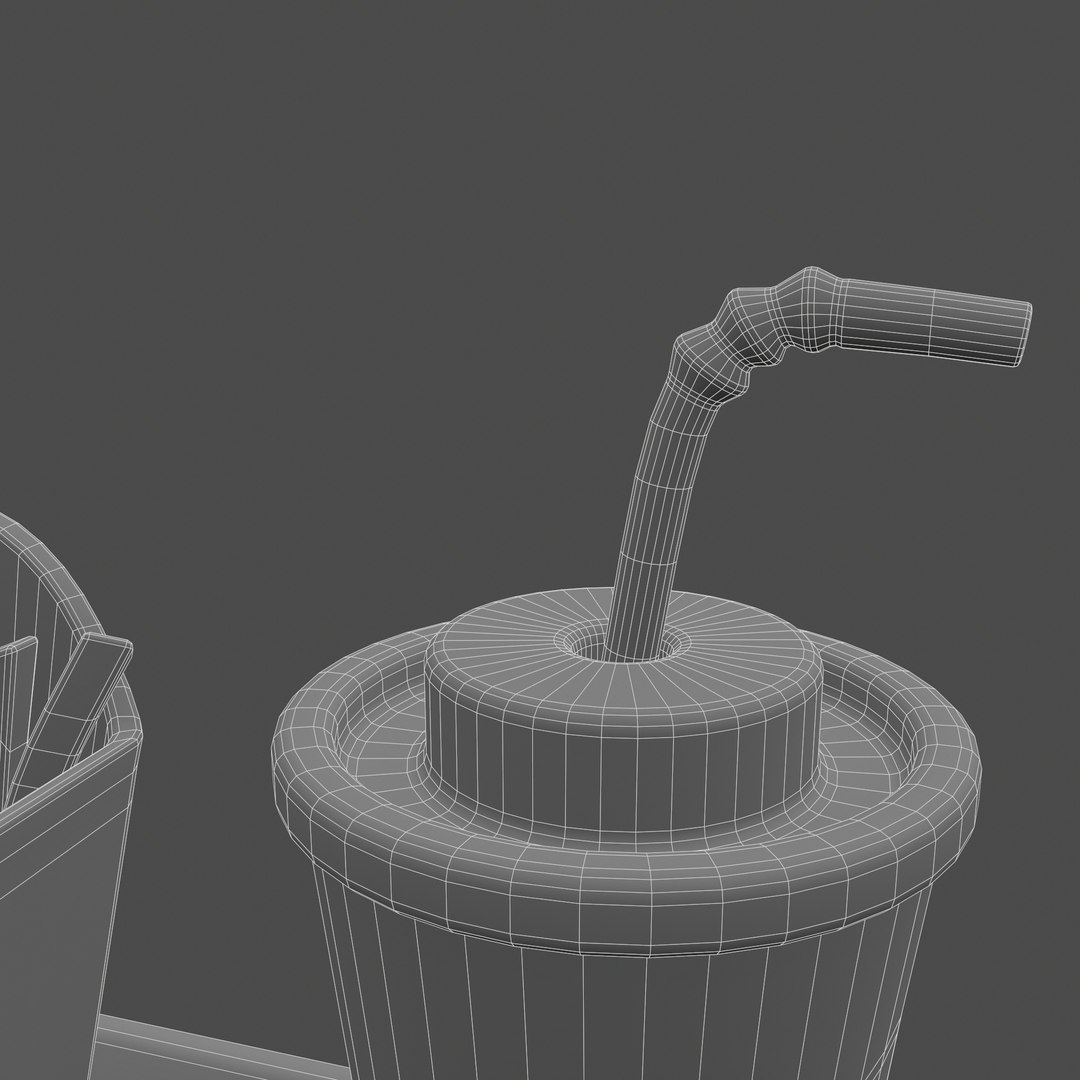 Chicken Burger Menu Collection 3D Model - TurboSquid 1975025