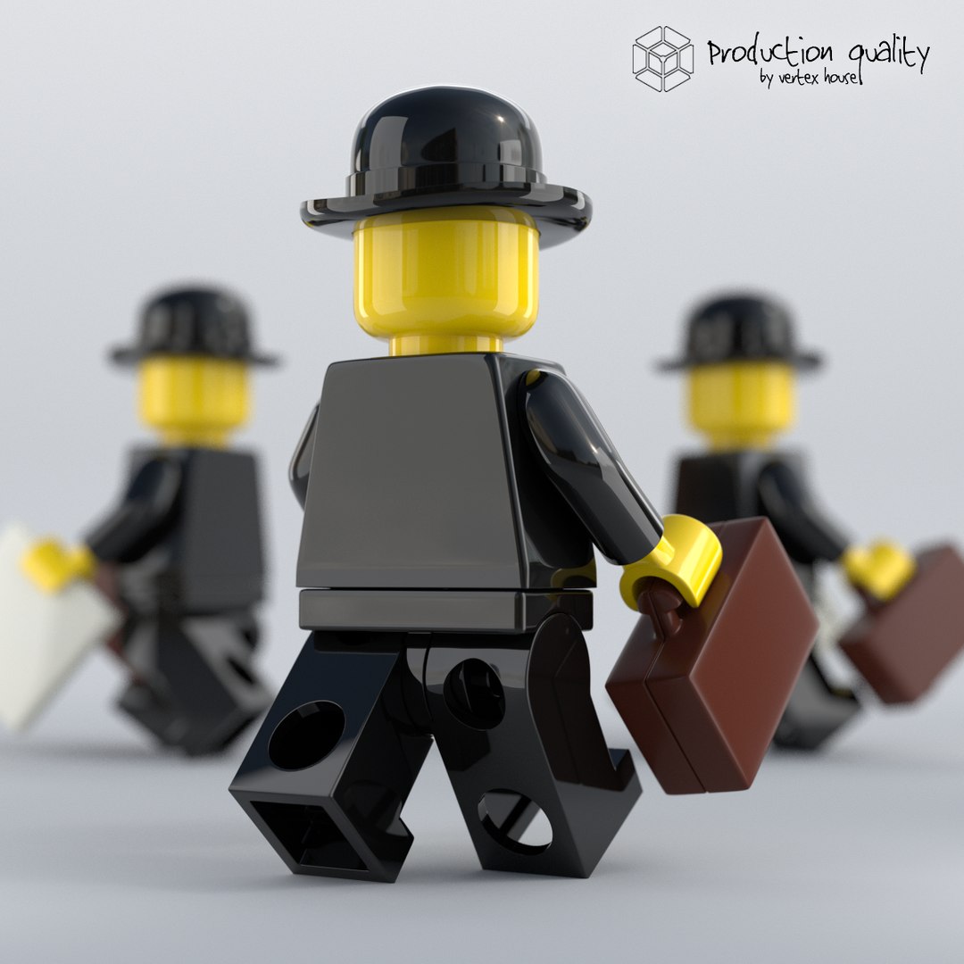3D Lego Businessman Figure Model - TurboSquid 1164544
