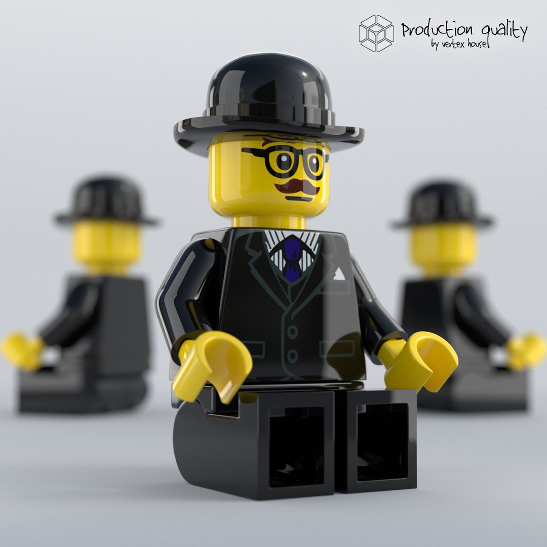 3D Lego Businessman Figure Model - TurboSquid 1164544