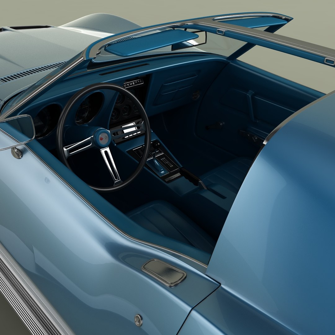 3d Model Of 1969 Chevrolet Corvette C3