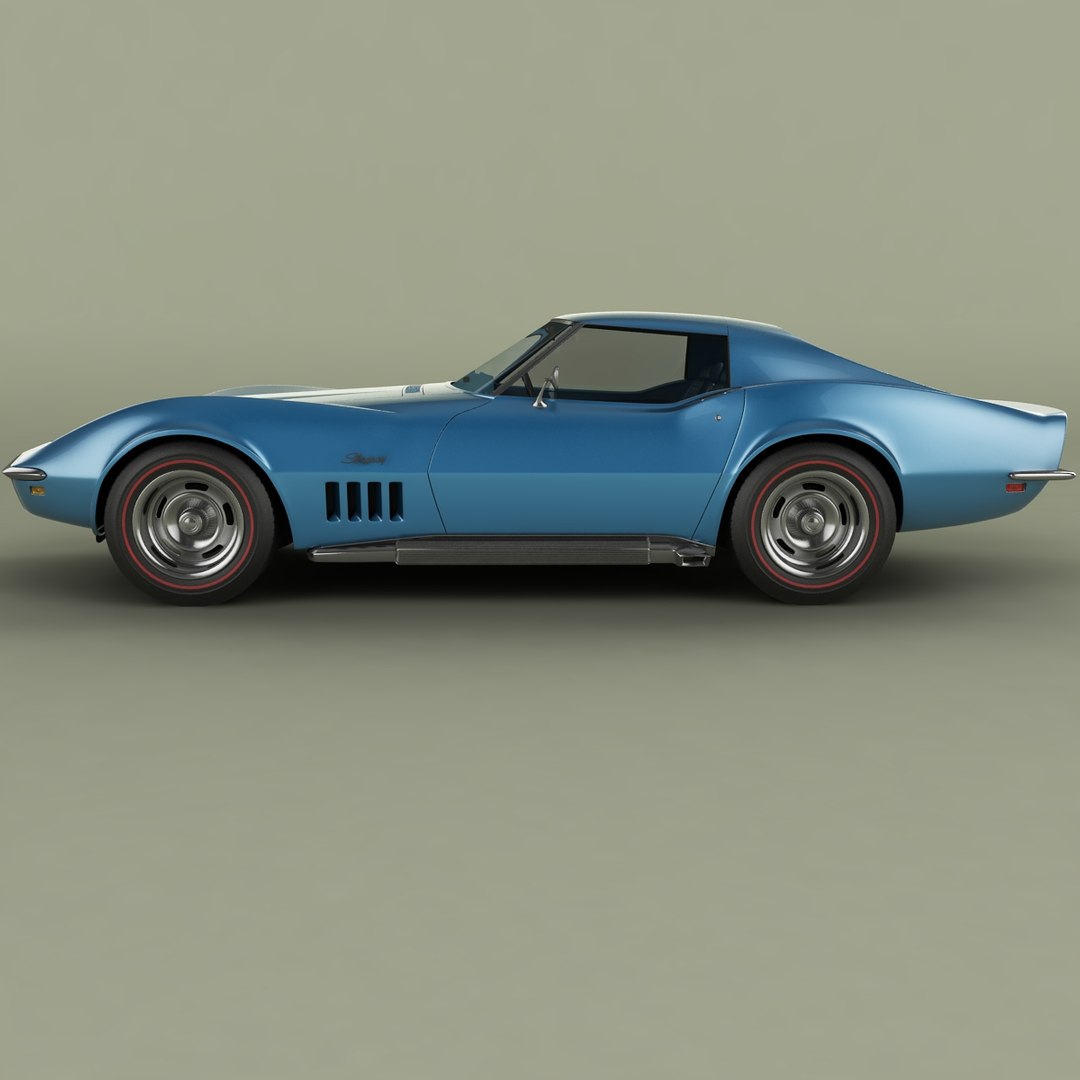3d Model Of 1969 Chevrolet Corvette C3