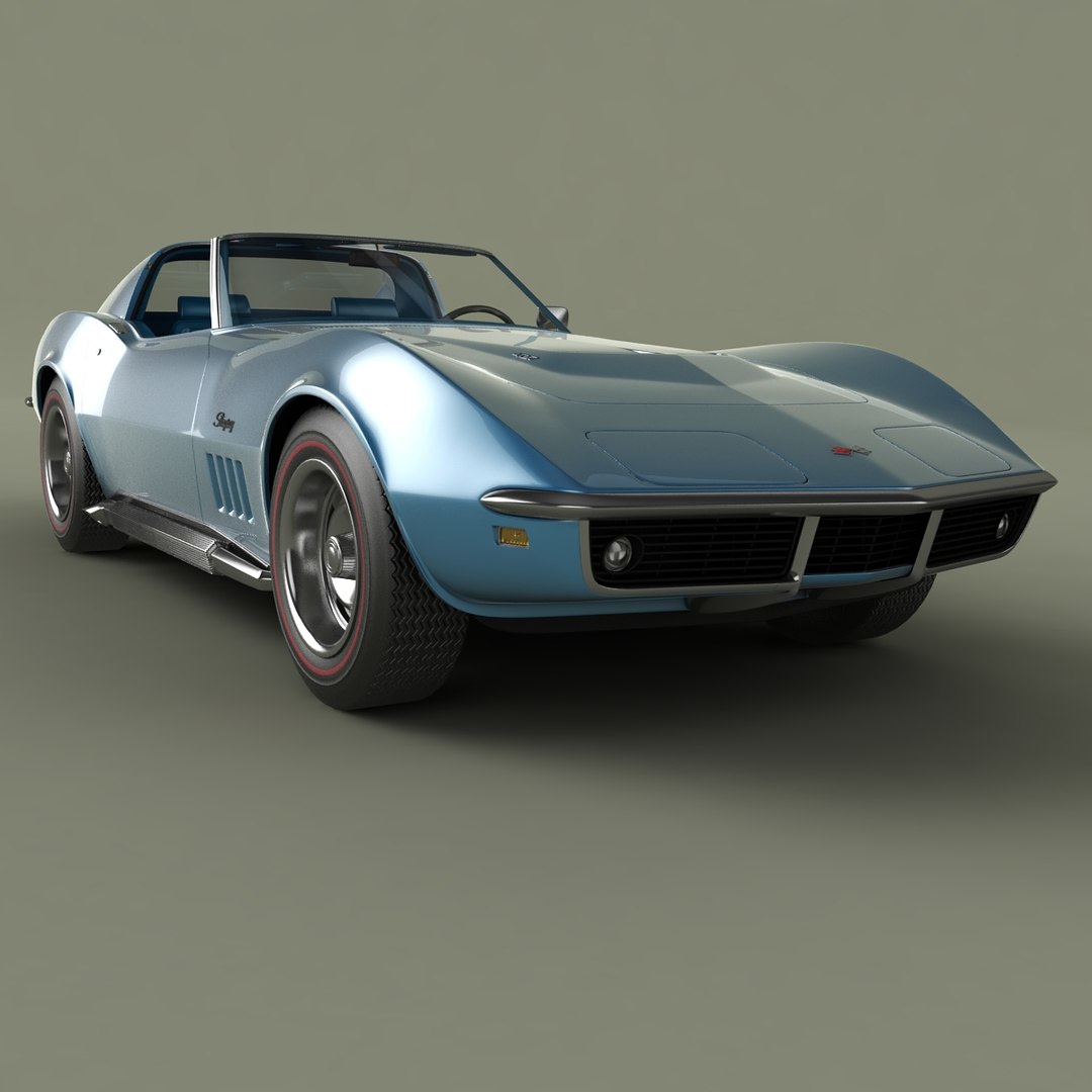 3d Model Of 1969 Chevrolet Corvette C3