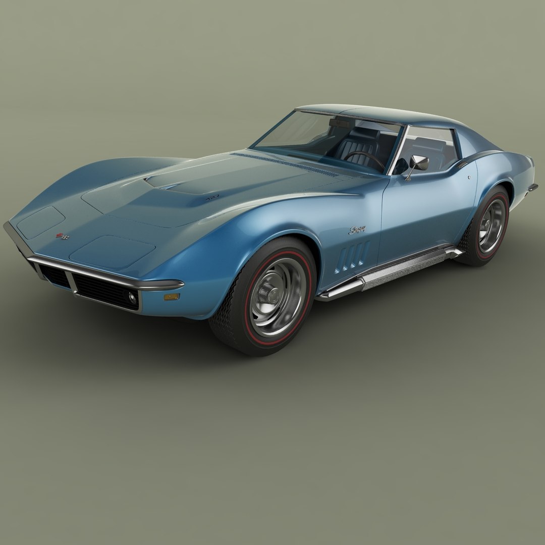3d Model Of 1969 Chevrolet Corvette C3