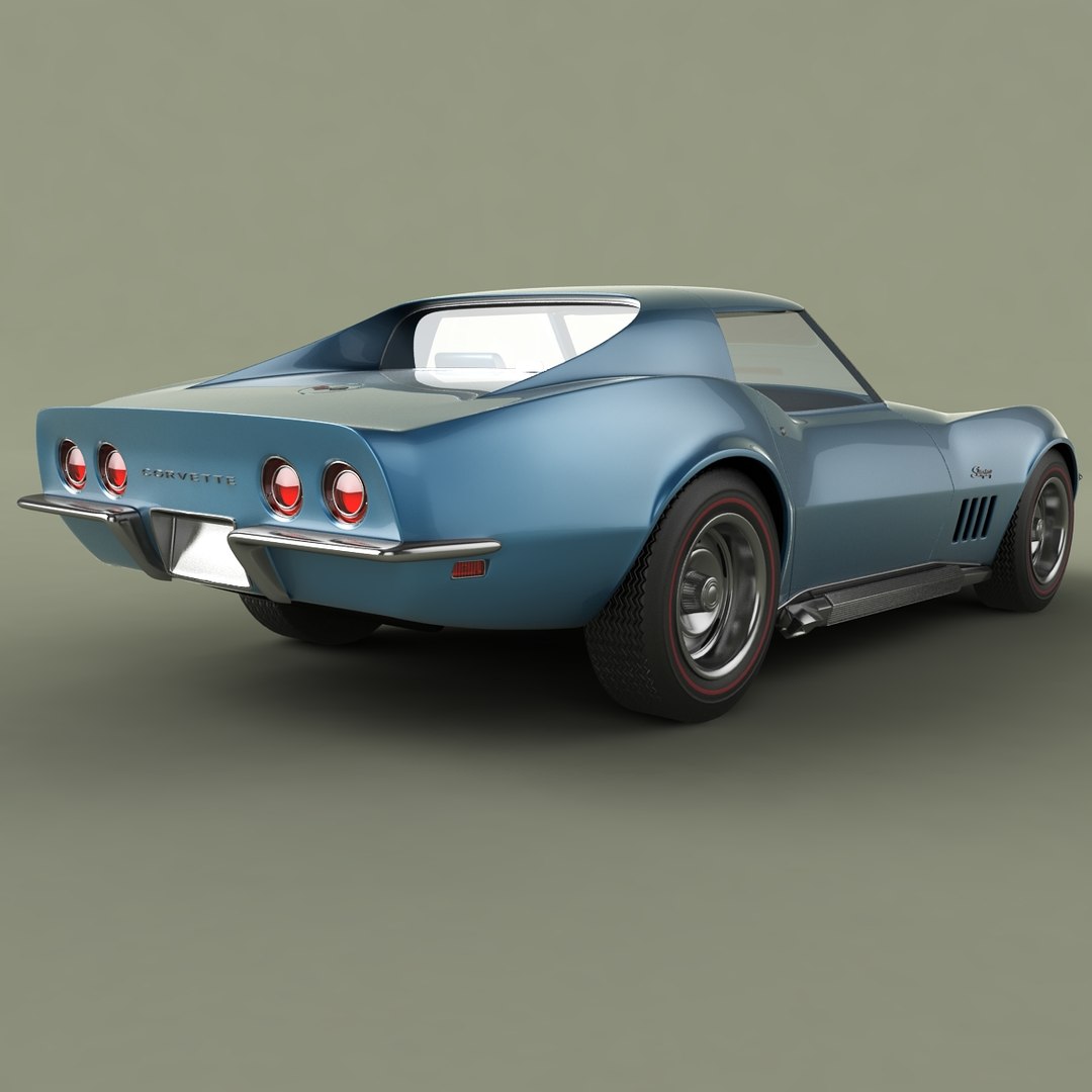 3d Model Of 1969 Chevrolet Corvette C3
