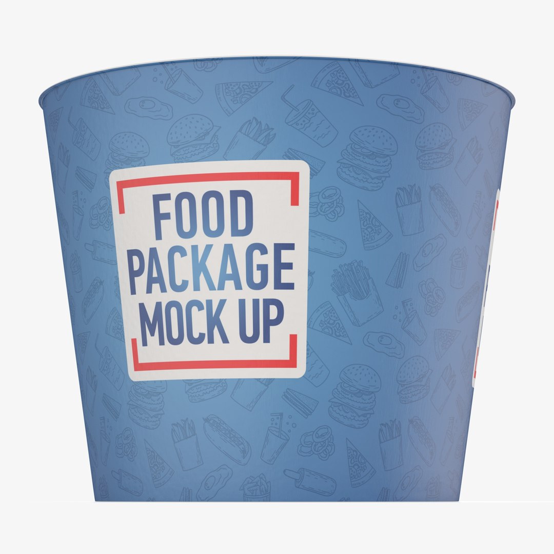 Fast food bucket 3D - TurboSquid 1331403