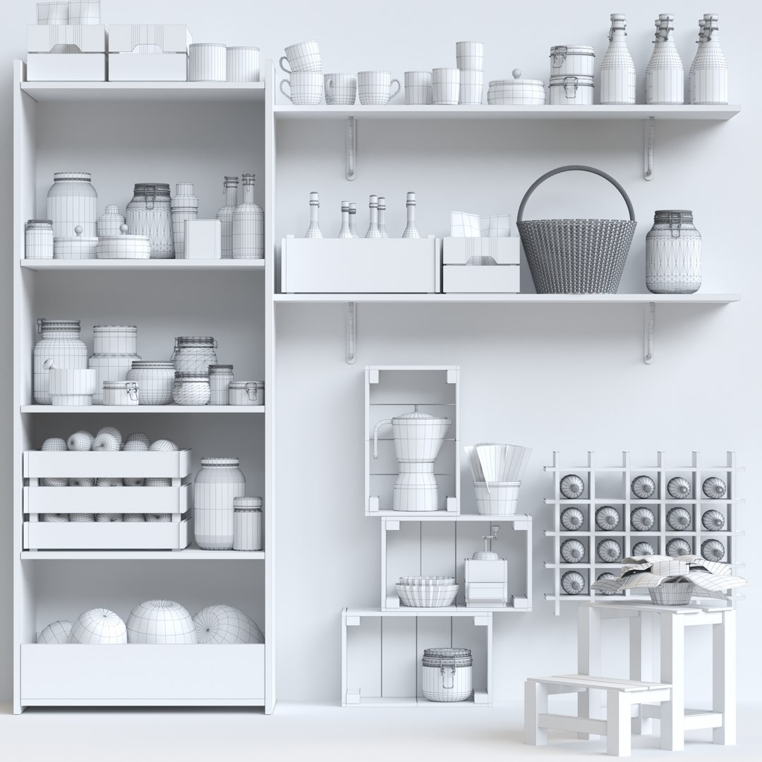 Rack Kitchen 3D - TurboSquid 1415114