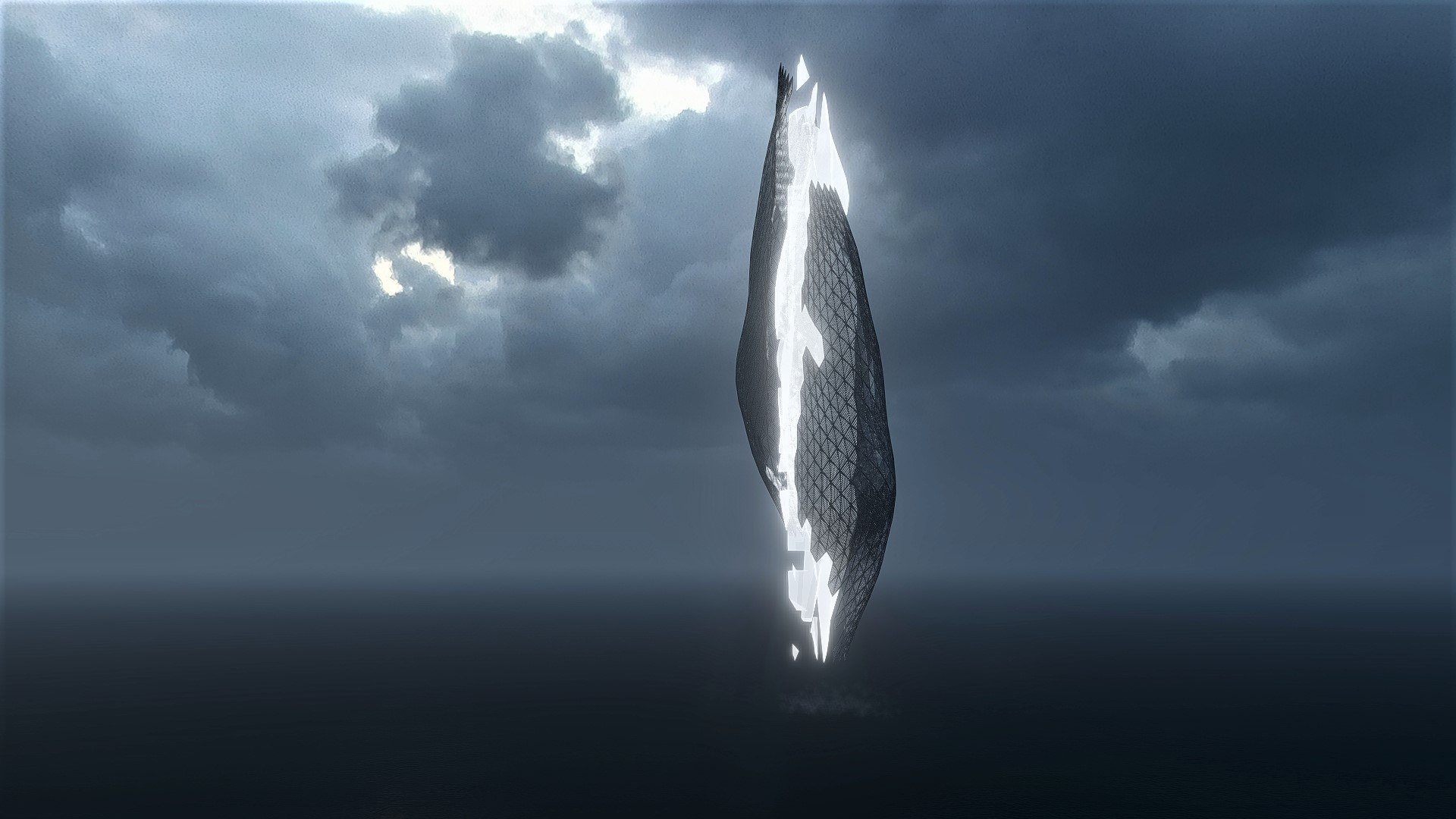 3D Model Floating Ship - Futuristic - TurboSquid 1847306