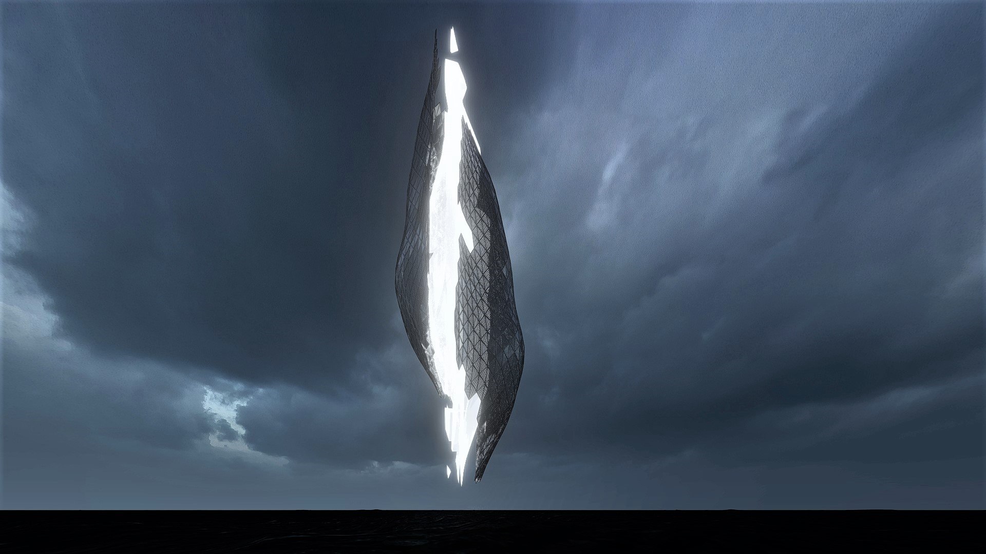 3D Model Floating Ship - Futuristic - TurboSquid 1847306
