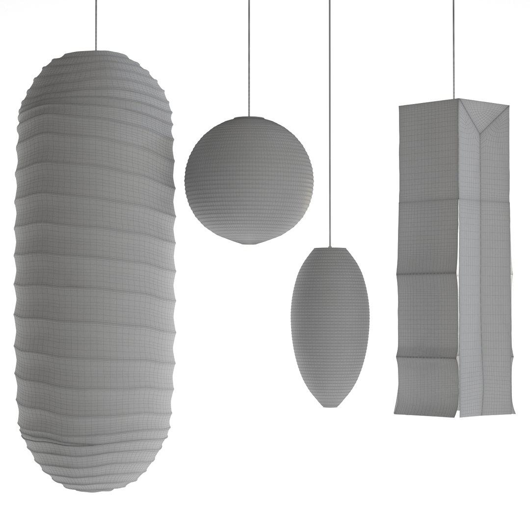 Akari Paper Japan Lantern Model - TurboSquid 1557985