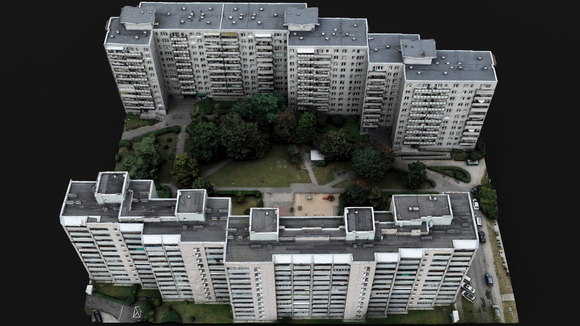 3D Soviet Blocks City Sector Drone Photogrammetry Model - TurboSquid ...