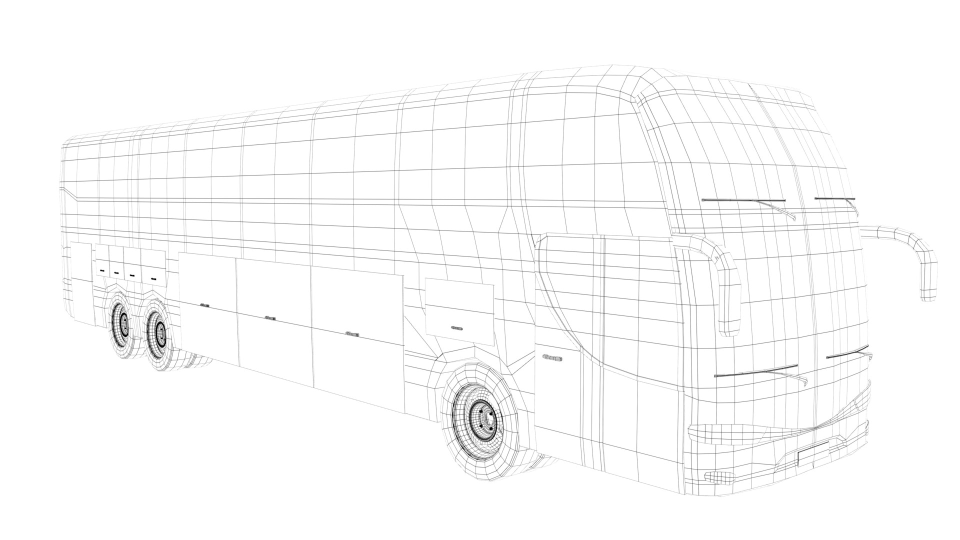 Travel Bus Blue 3D Model - TurboSquid 1894937