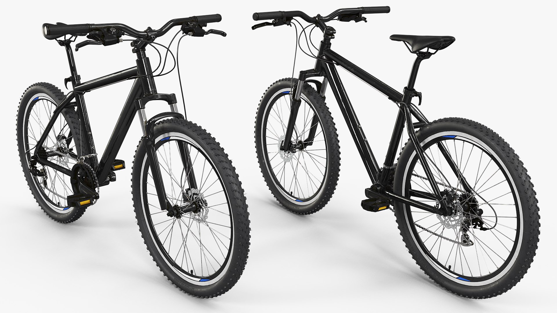 Cross Country Hardtail Fahrrad Grau Schwarz Gefertigt 3D-Modell ...