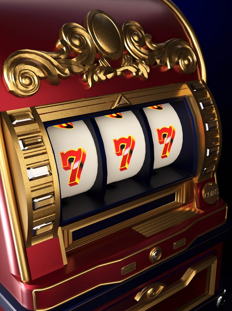 3D Model Vintage Stylized Casino Slot Machine - TurboSquid 2038813