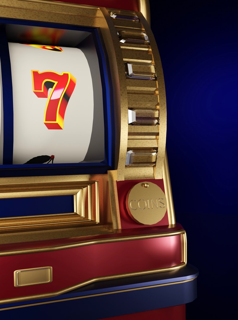 3D Model Vintage Stylized Casino Slot Machine - TurboSquid 2038813