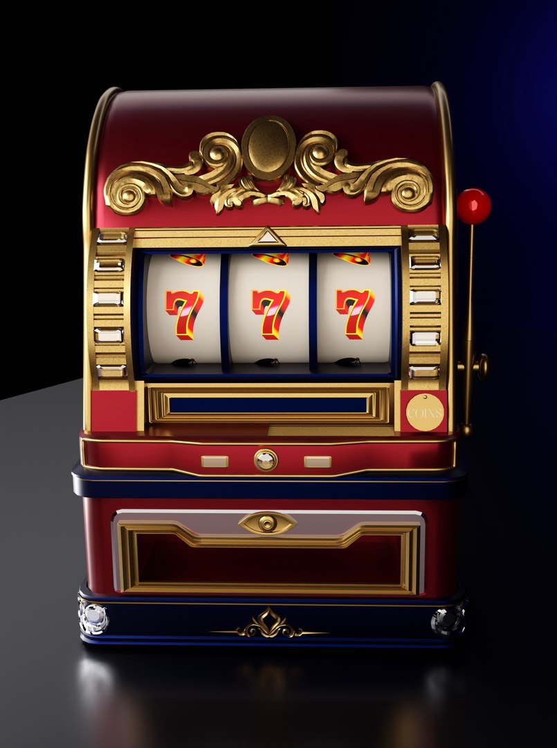 3D Model Vintage Stylized Casino Slot Machine - TurboSquid 2038813