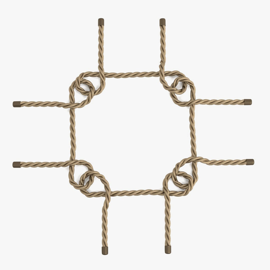 rope knot rig 3d model