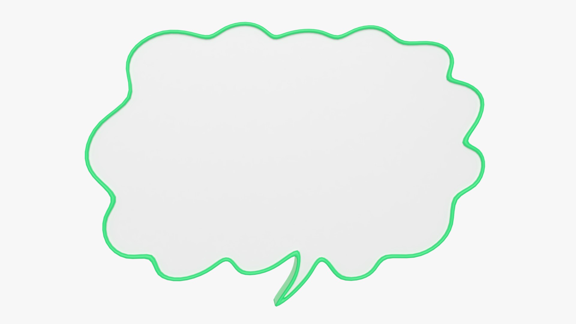 Wavy Weak Speech Bubble3Dモデル - TurboSquid 1978631