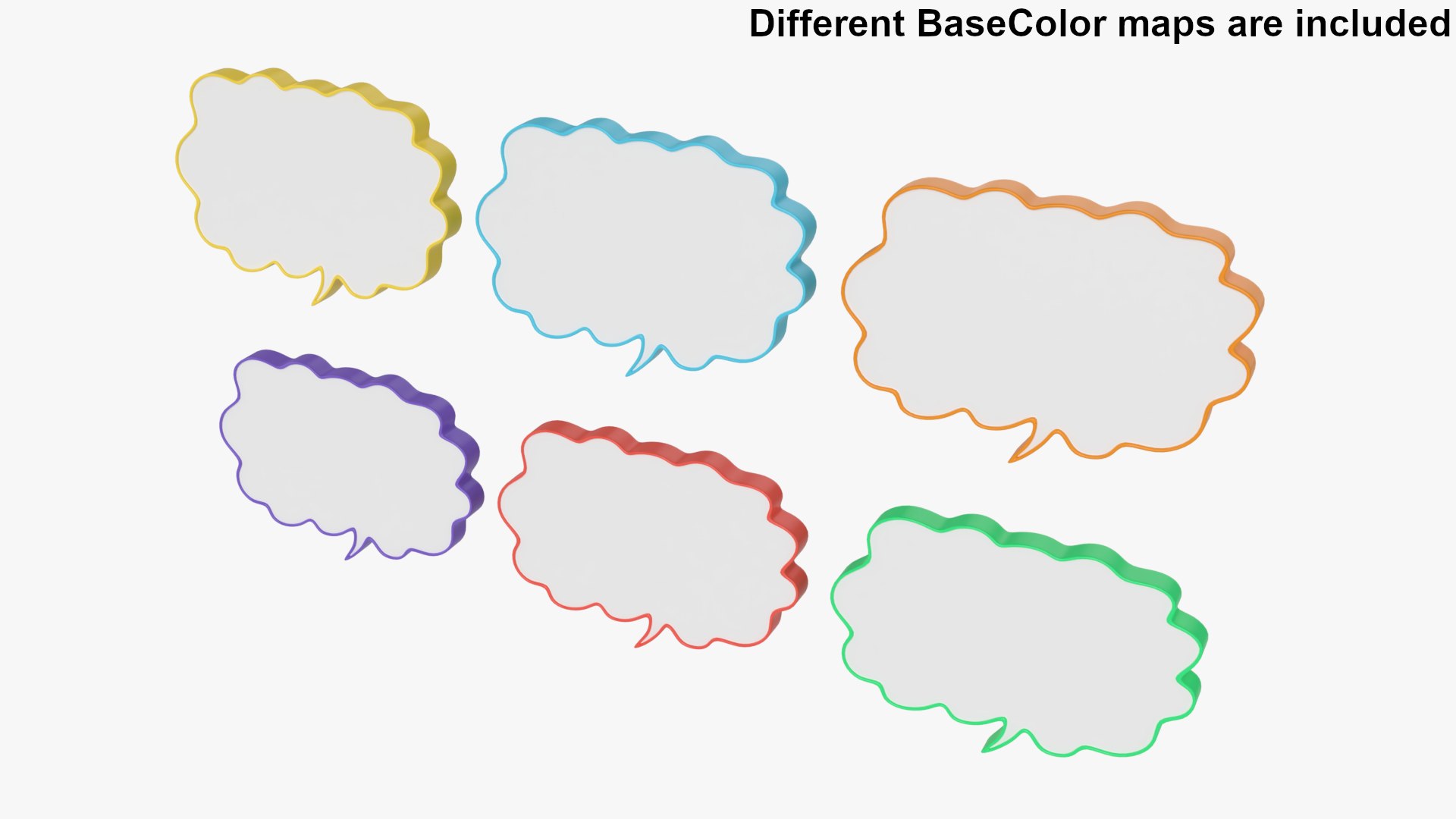 3D Wavy Weak Speech Bubble - TurboSquid 1978631