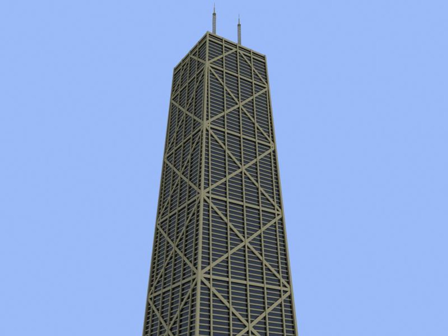 3d John Hancock Center Buildings