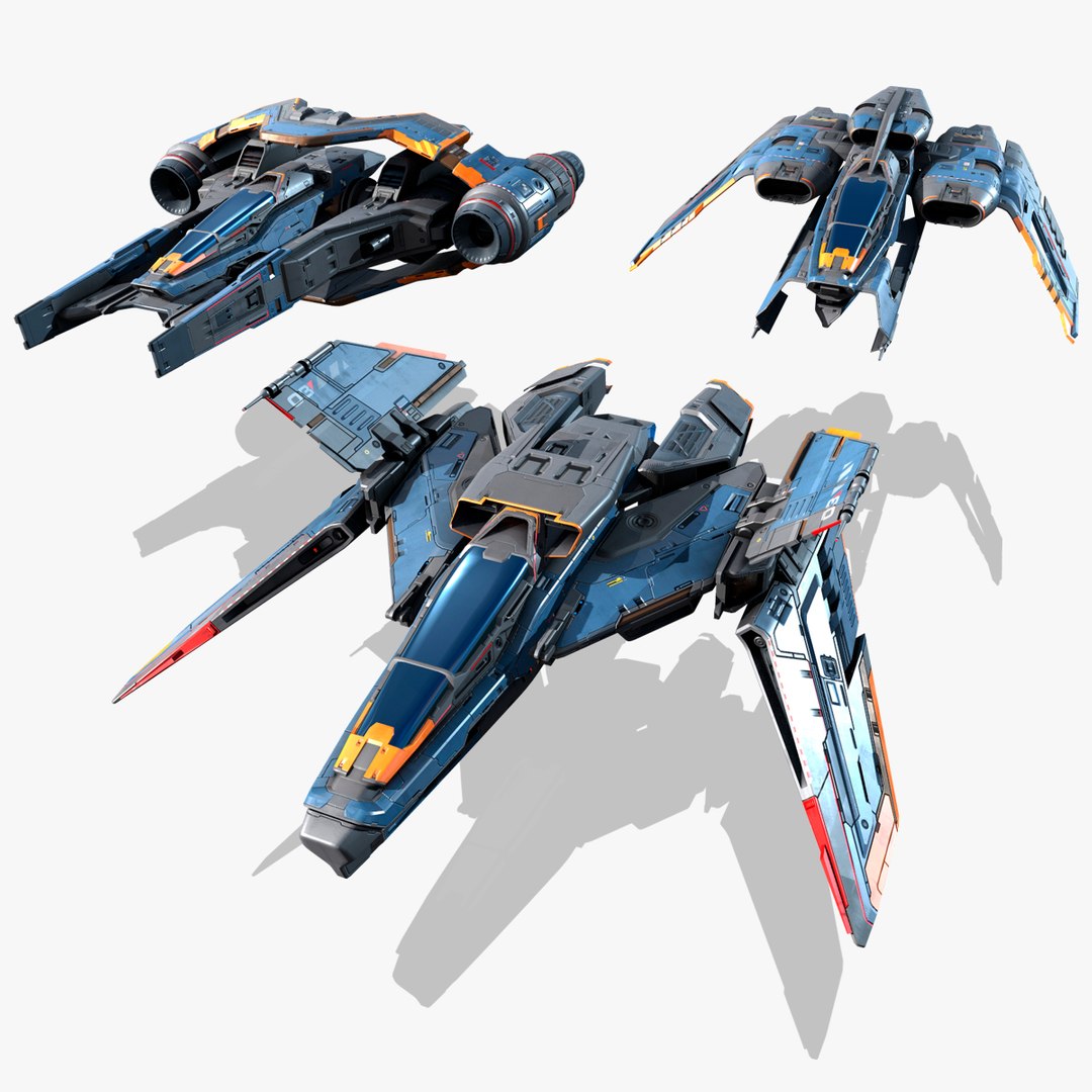 SF Multirole Fighter - MODULAR Model - TurboSquid 1787116